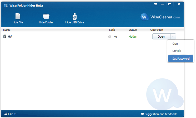 Hide USB/Unhide USB Drive