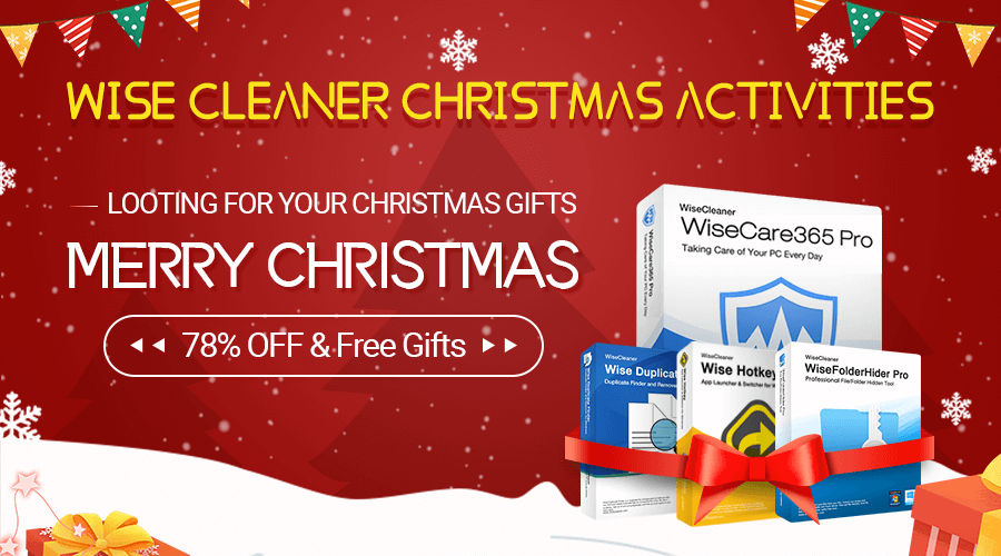 WiseCleaner Christmas Sales - Up to 78% OFF & Free Gifts.