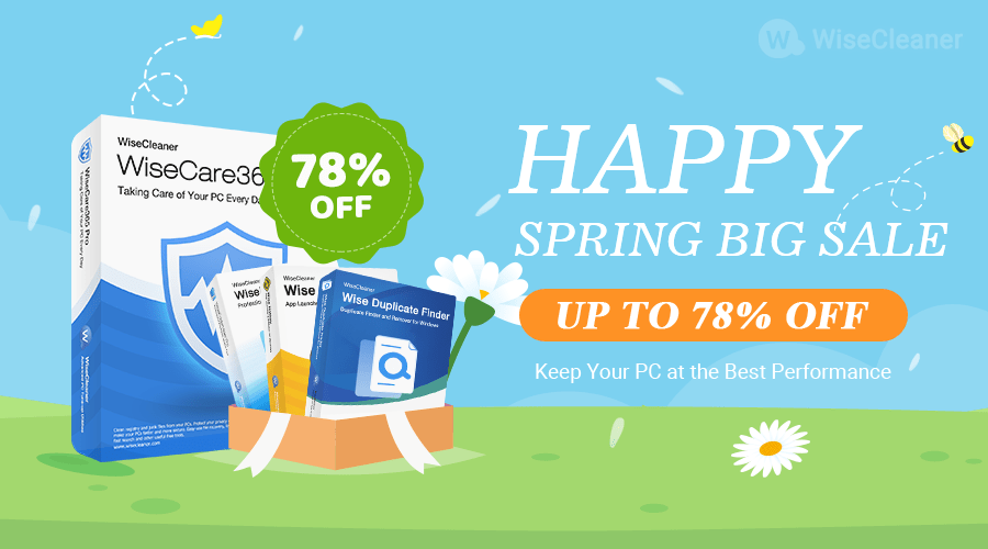 WiseCleaner Spring Sale - Up to 78% OFF & Free Gifts.